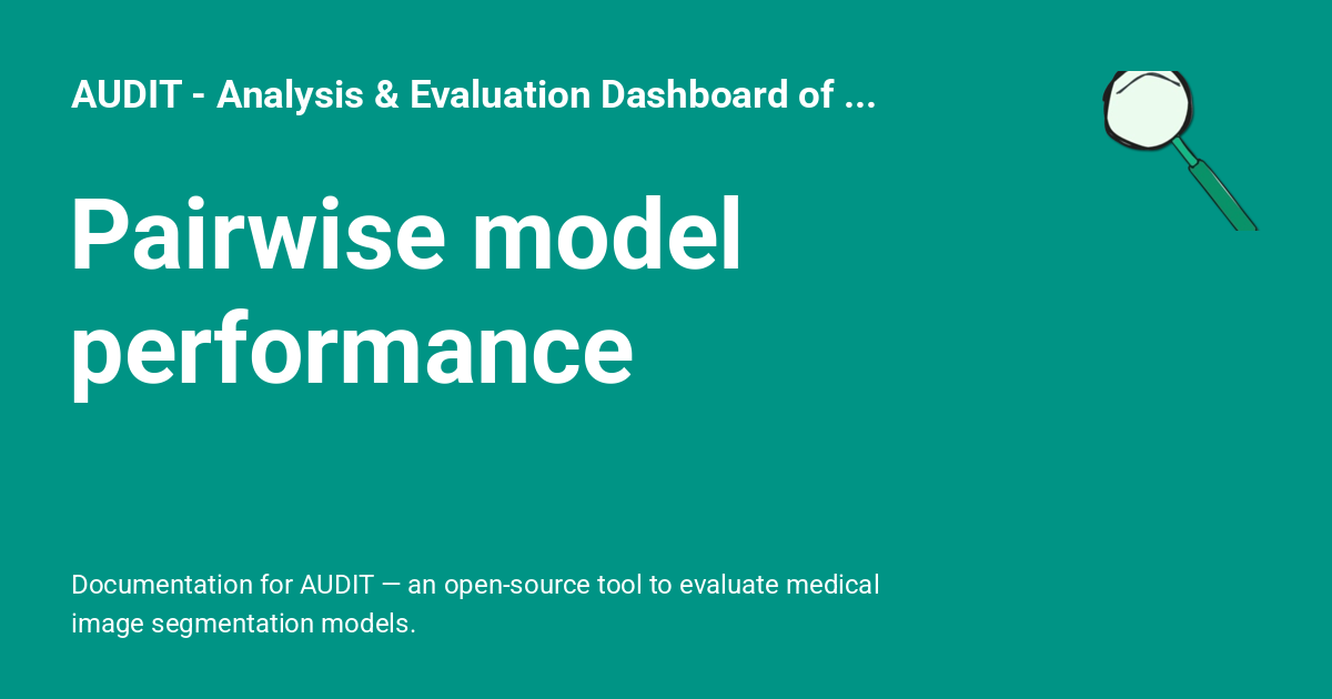 Pairwise model performance - AUDIT - Analysis & Evaluation Dashboard of ...